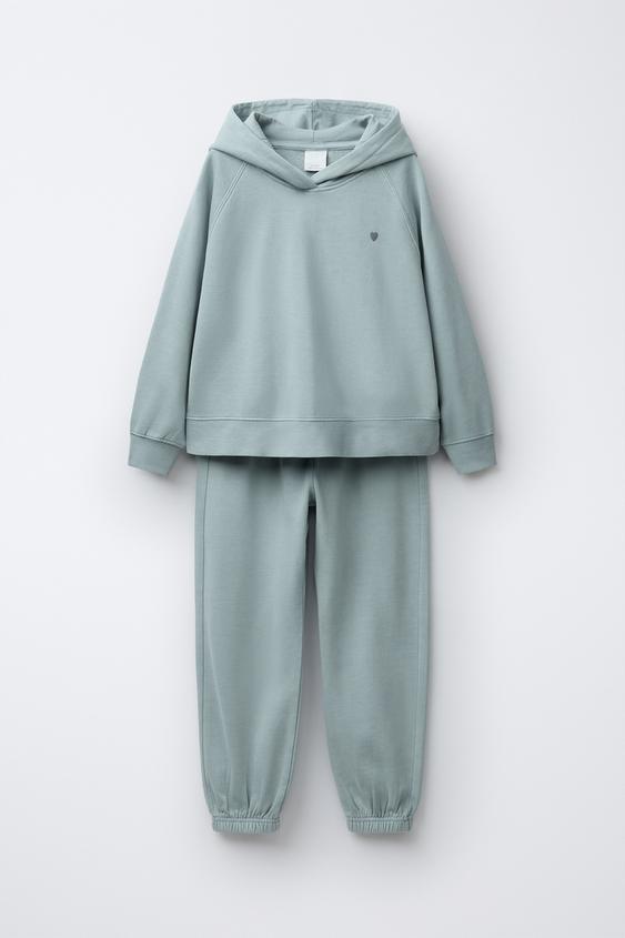 HOODIE AND JOGGER HEART SET - Light blue | ZARA Ireland