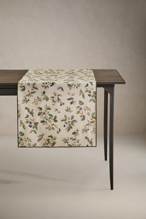 FRUIT PRINT TABLE RUNNER - Greenish | ZARA United States