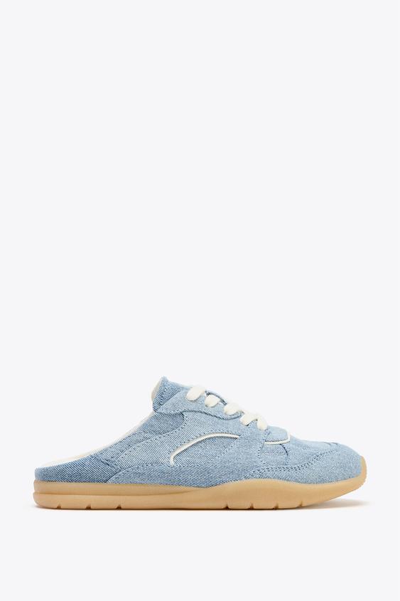 DENIM MULE TRAINERS - Denim Blue | ZARA UAE - Dubai/Sharjah/Ajman/UAQ ...