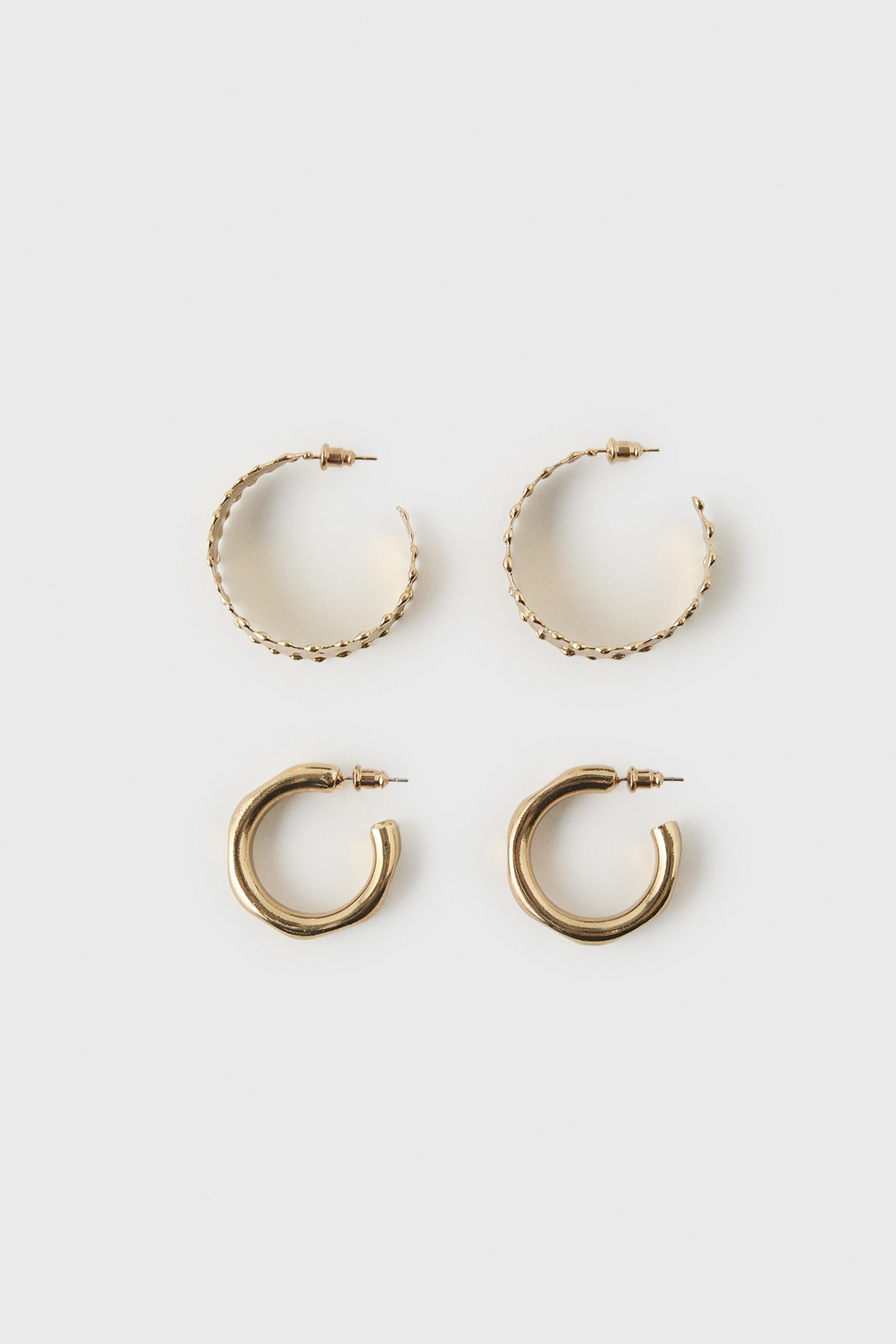 Zara gold hoops store
