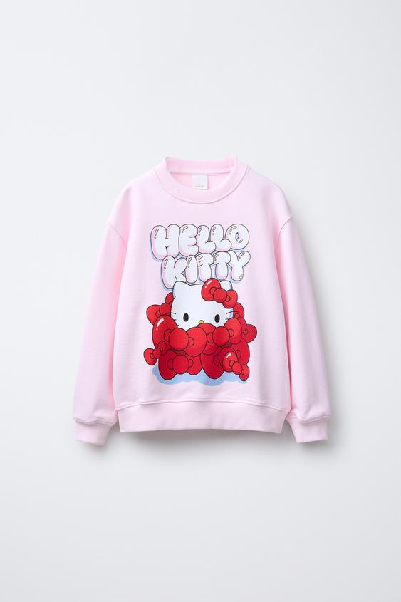 SWEAT IMPRIMÉ HELLO KITTY © - Rose | ZARA Canada