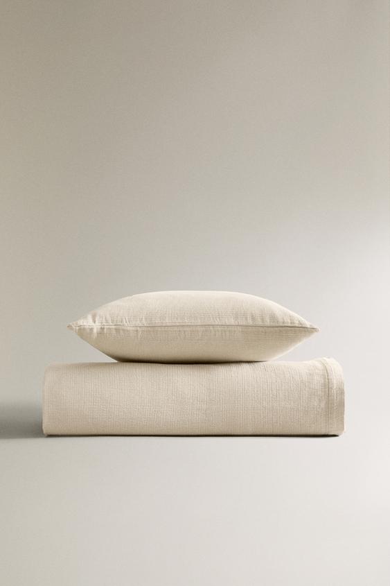 COLCHA ALGODÓN TEXTURA - Marrón / Topo | ZARA Mexico