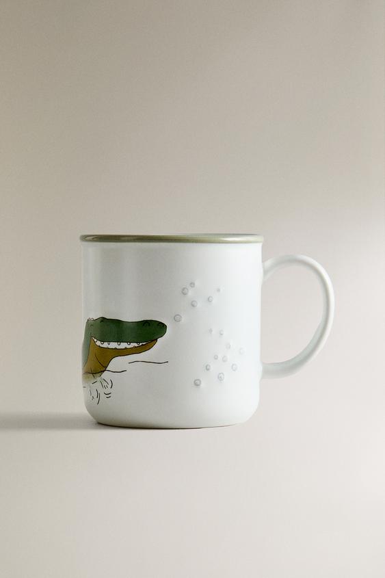 CHILDREN'S CERAMIC CROCODILE MUG - Multicoloured | ZARA Turkey