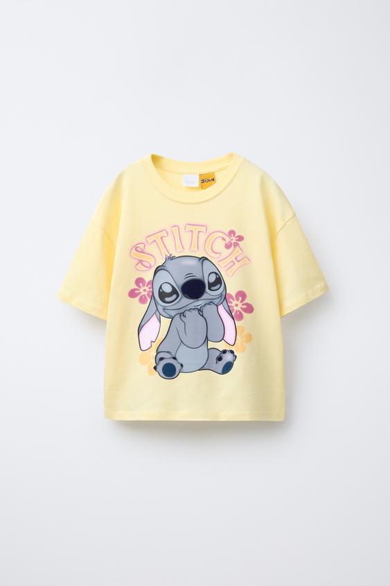 T-SHIRT LILO & STITCH © DISNEY - Jaune | ZARA Belgique / Belgium