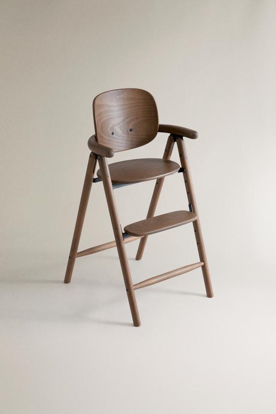 KIDS' BEECH WOOD HIGH CHAIR | CHARLIE CRANE - Brun | ZARA Norge / Norway