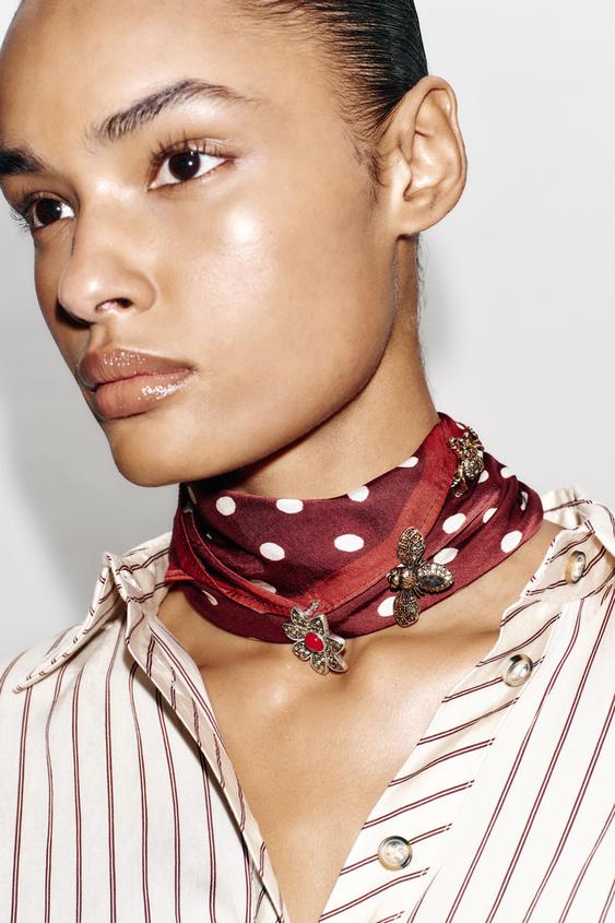 PACK OF 3 SPARKLY FLOWER AND INSECT BROOCHES - Gold / Silver | ZARA ...