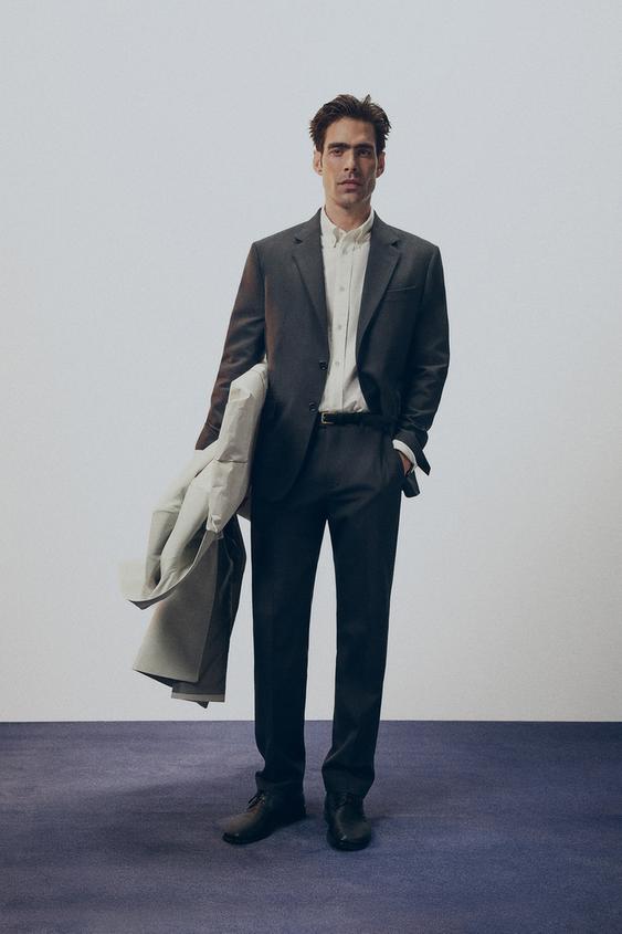 FATO 100% LÃ REGULAR FIT | ZARA Portugal