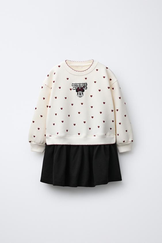 ROBE EN MATIÈRES VARIÉES MINNIE MOUSE © DISNEY - Écru | ZARA Canada