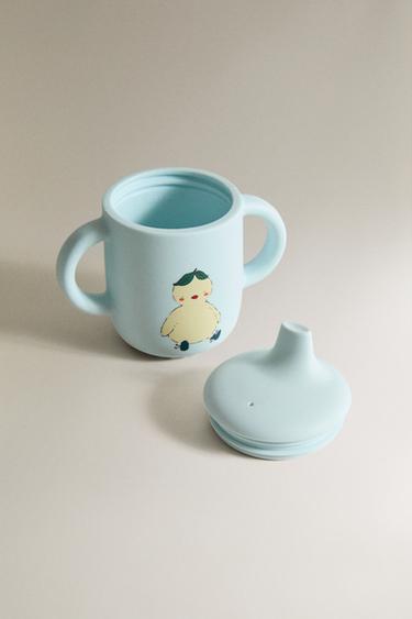GOBELET D'APPRENTISSAGE ENFANT SILICONE POUSSIN - Bleu | ZARA France