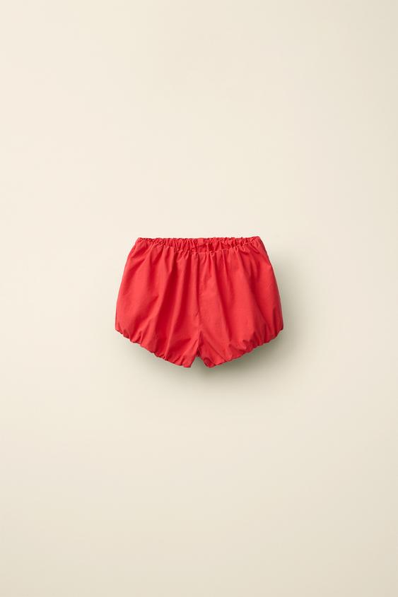 BLOOMER IN POPELINE CREATED BY CARAMEL LONDON X ZARA - Rosso | ZARA ...