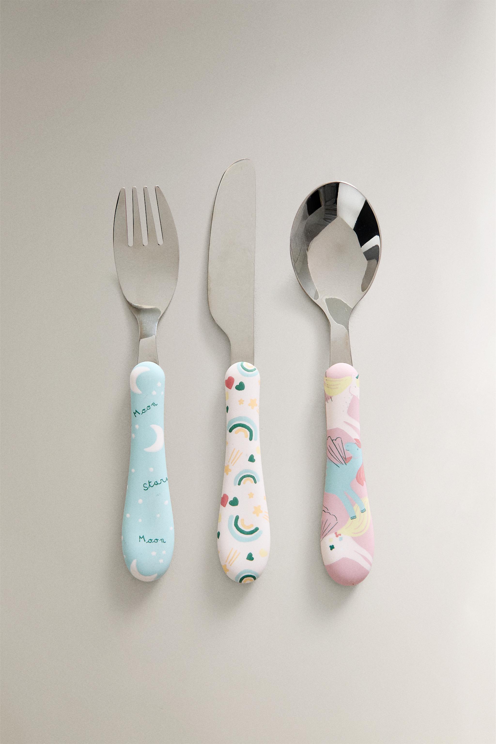 Childrens fork and spoon sets store