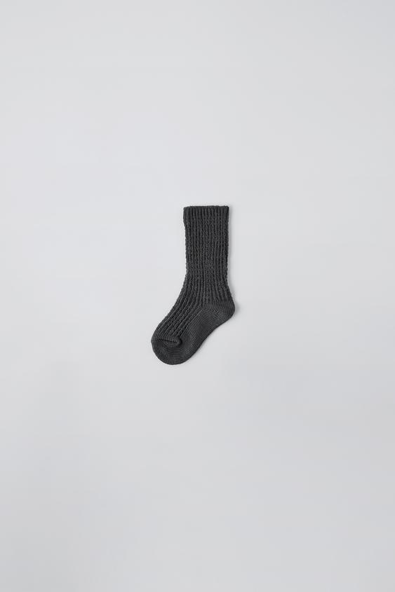 RUSTIC SOCKS - Anthracite grey | ZARA Australia