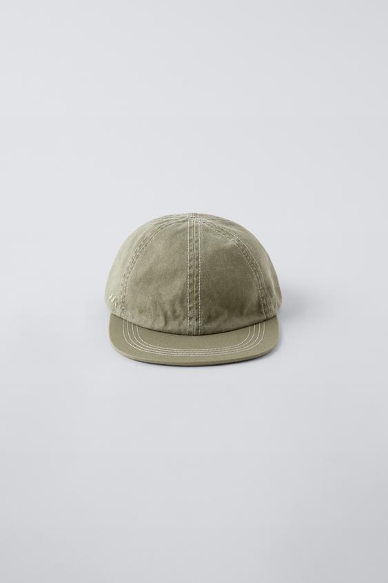 TOPSTITCHED CAP - Khaki | ZARA Hungary / Magyarország