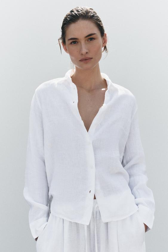 100% LINEN SHIRT AND TROUSERS SET - ZW COLLECTION | ZARA Singapore