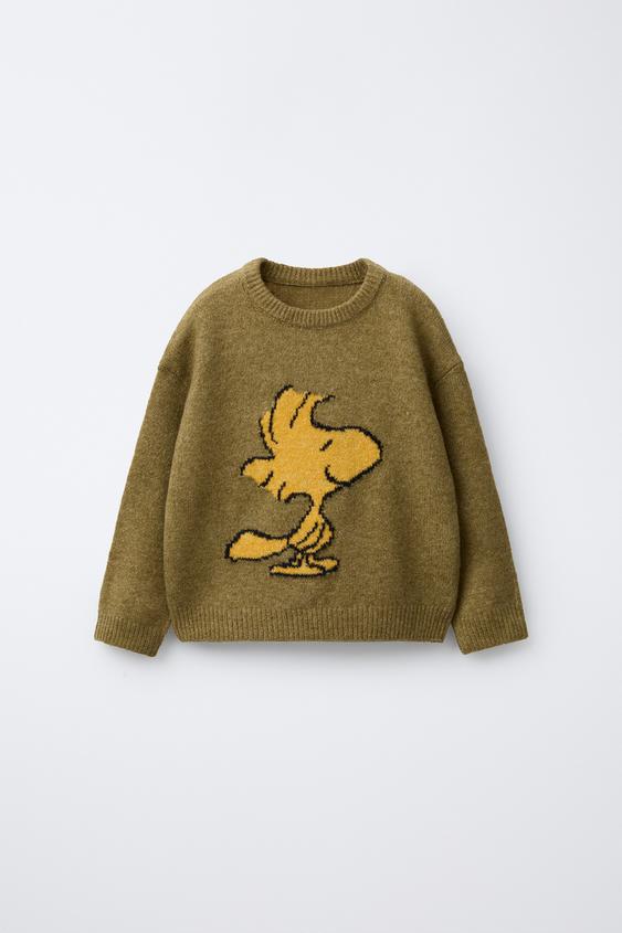 SNOOPY PEANUTS™ JUMPER - Olive Green | ZARA South Africa