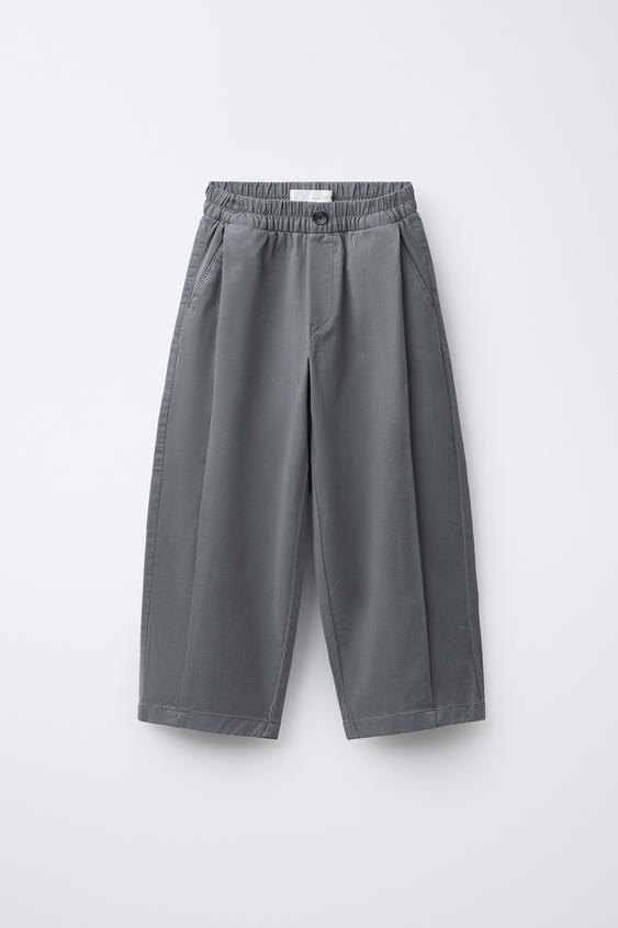 BALLOON PLEATED TROUSERS - Faded blue | ZARA Singapore