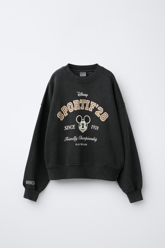 FADED MICKEY MOUSE © DISNEY SWEATSHIRT - Anthracite grey | ZARA UAE ...