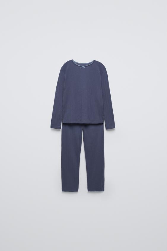 AGES 2-14/ PLAIN POINTELLE PYJAMAS | ZARA Thailand
