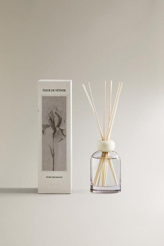 (4.06 oz) FLEUR DE VÉTIVER SCENTED REED DIFFUSER - Gray / Beige | ZARA ...