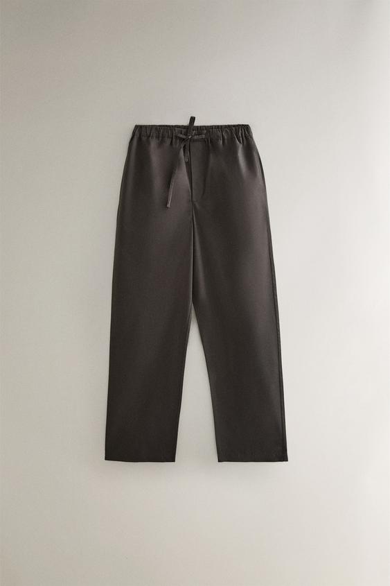 PANTALONE - tamnosiva | ZARA Srbija / Serbia