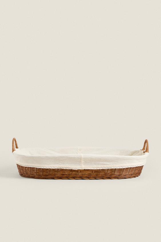 RATTAN CHANGING MAT BASKET - Light beige | ZARA United Kingdom