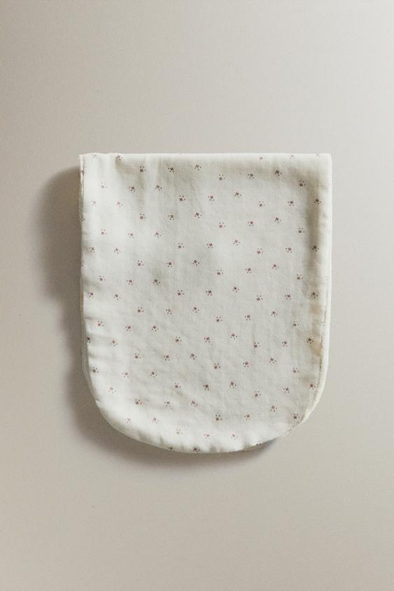 CHILDREN'S SHOULDER BIB WITH FLORAL DESIGN - Ecru | ZARA United States