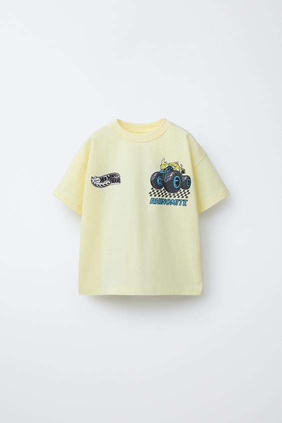PLAYERA ESTAMPADA HOT WHEELS MONSTER TRUCK® - Amarillo | ZARA Mexico