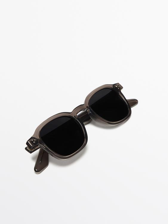 Resin Sunglasses Gray Zara Canada