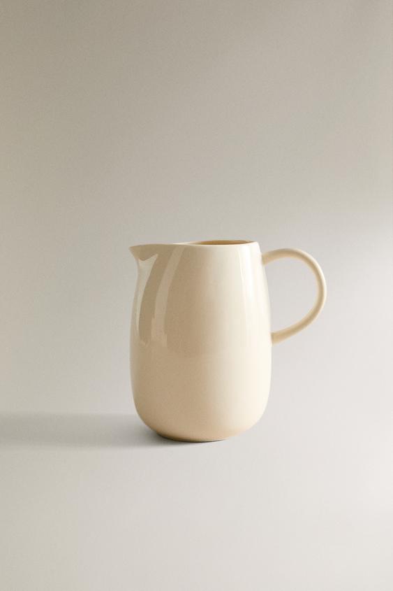 PLAIN STONEWARE MILK PITCHER - Cream | ZARA United States