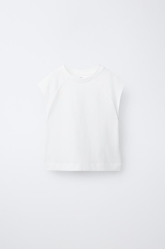 PLAIN RAGLAN SLEEVE T-SHIRT - White | ZARA Spain