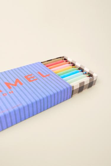 LOT DE DIX CRAYONS DE COULEUR CREATED BY CARAMEL LONDON X ZARA ...
