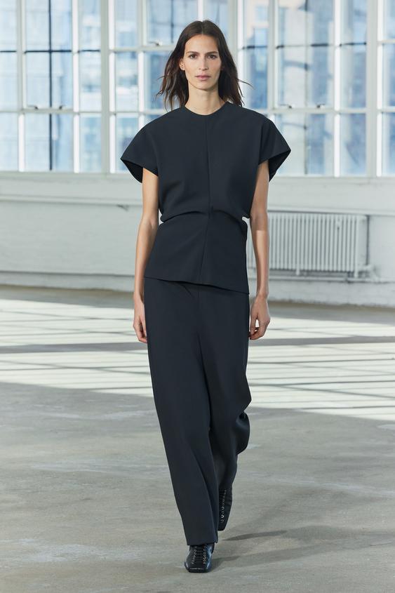 STRAIGHT TROUSERS - LIMITED EDITION - Dark anthracite | ZARA Georgia