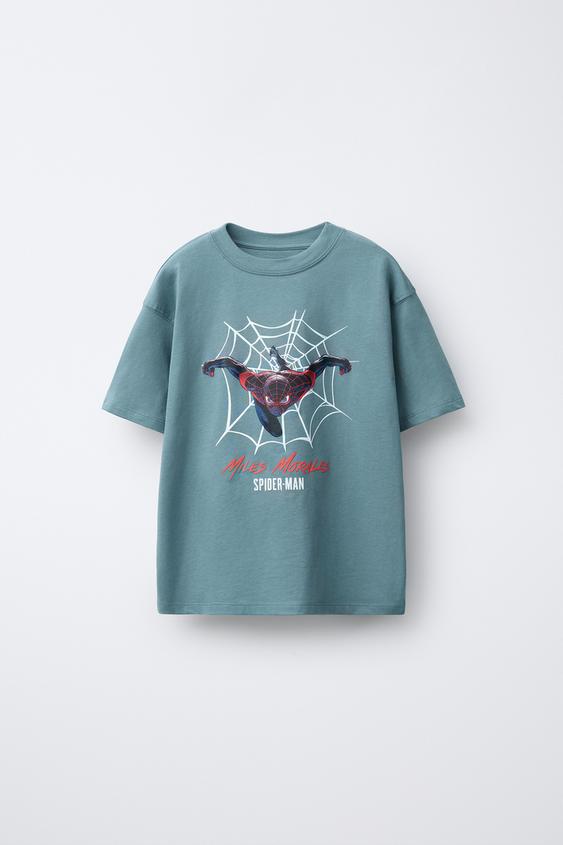 MAGLIETTA STAMPATA SPIDER-MAN © MARVEL - Verde | ZARA Italia / Italy