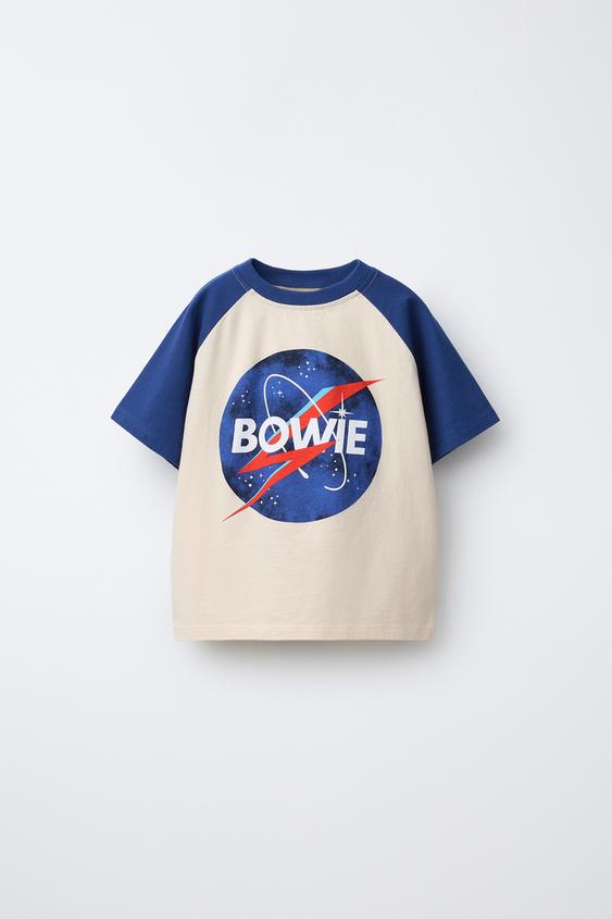 T-SHIRT ESTAMPADO DAVID BOWIE © - Branco-marfim | ZARA Portugal