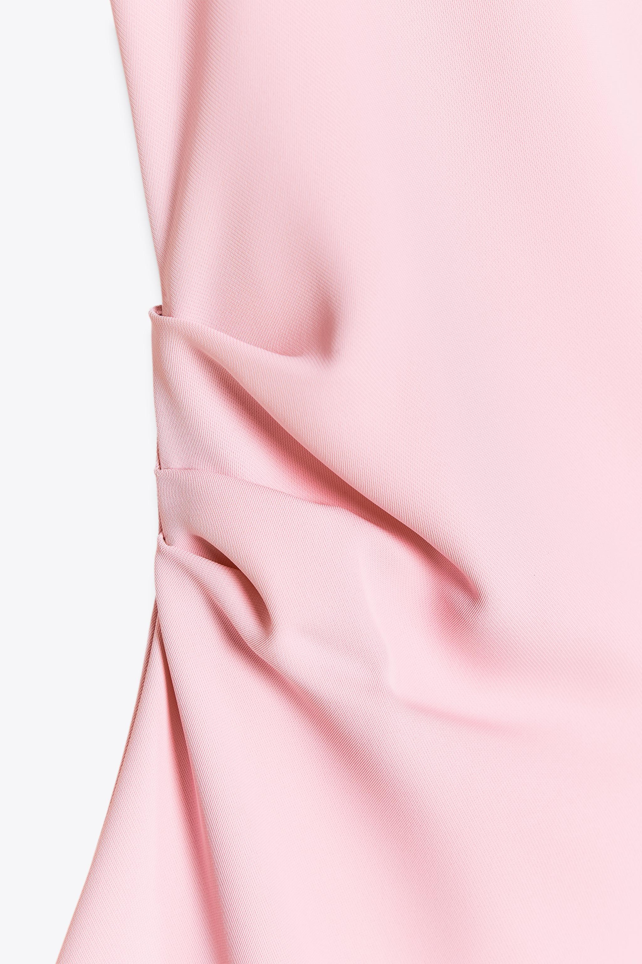 クレープミニワンピース - ピンク | ZARA Japan / 日本 クレープミニワンピース - ピンク | ZARA Japan / 日本