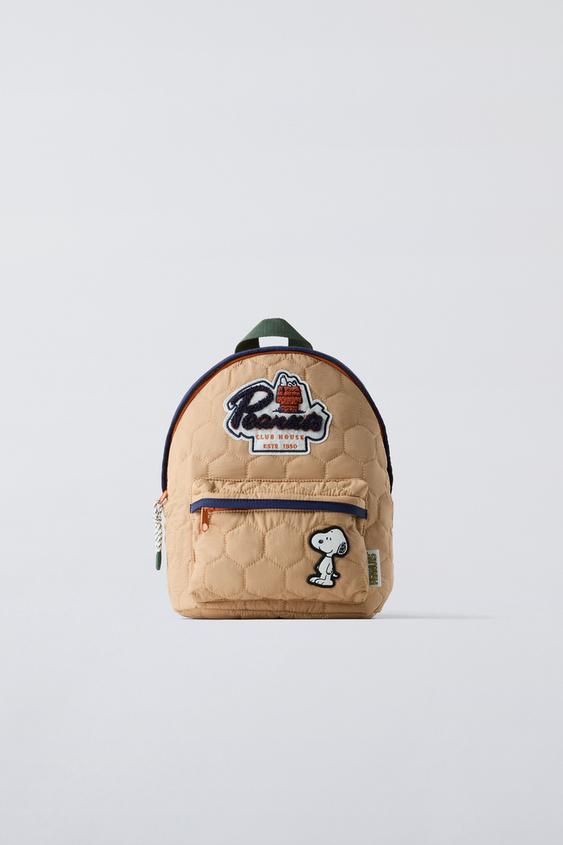 SNOOPY PEANUTS™ BACKPACK - Camel Brown | ZARA United States