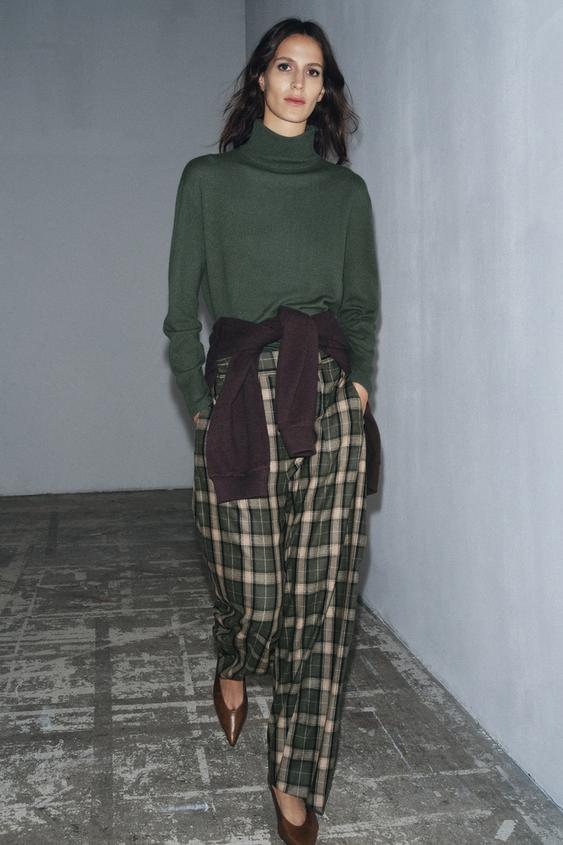 100% EXTRA SOFT WOOL JUMPER - Greenish | ZARA South Africa