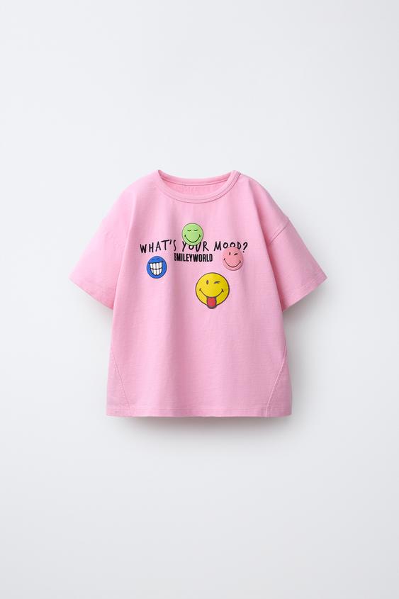 MAJICA S PRINTOM SMILEYWORLD ® - Ružičasta | ZARA Hrvatska / Croatia
