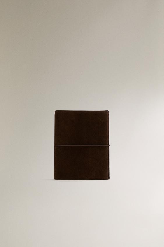 SUEDE LEATHER BOOK COVER - Brown | ZARA Canada