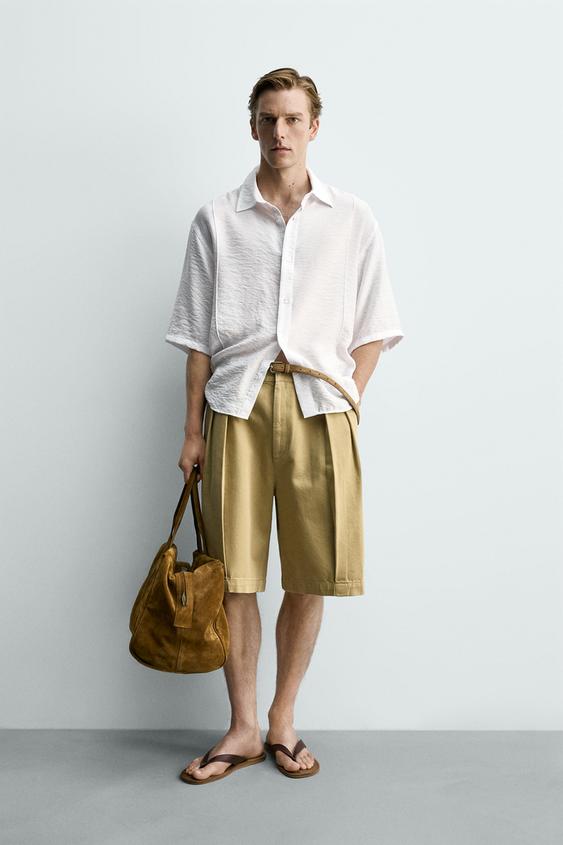 CHEMISE FLUIDE TEXTURÉE - Blanc | ZARA Belgique / Belgium