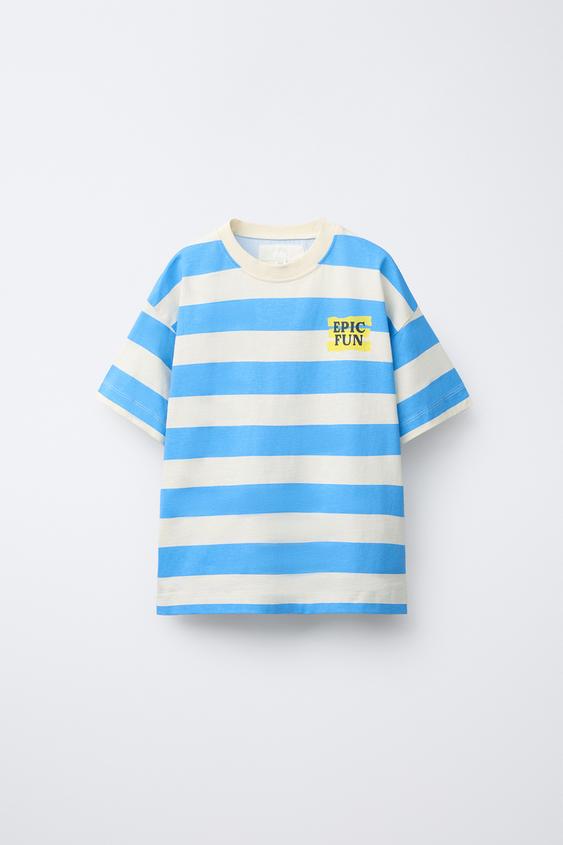 STRIPED PRINT T-SHIRT - Multicoloured | ZARA Singapore