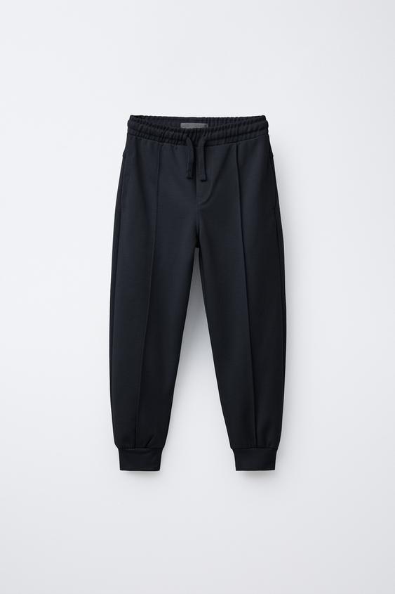 PLAIN FLEECE JOGGER TROUSERS - Blue / Grey | ZARA South Africa