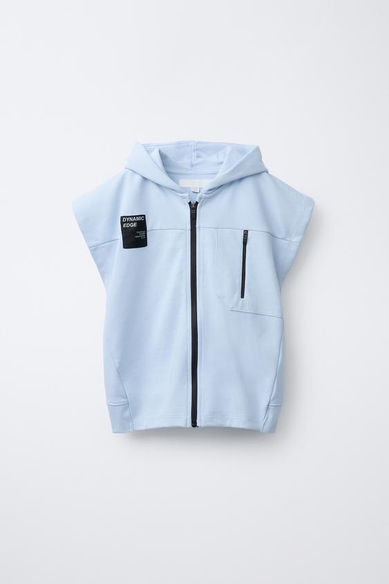 SPORTY INTERLOCK VEST - Light blue | ZARA Australia