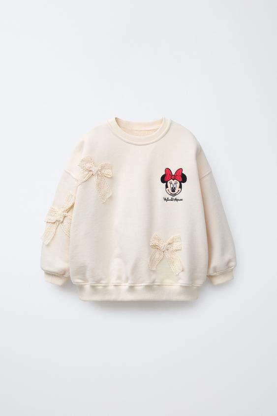 MINNIE MOUSE © DISNEY İŞLEMELİ SWEATSHIRT - Ekru | ZARA Türkiye / Turkey