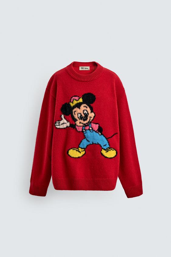 100% WOOL MONTY JUMPER HARRY LAMBERT FOR ZARA X DISNEY - Red | ZARA Turkey