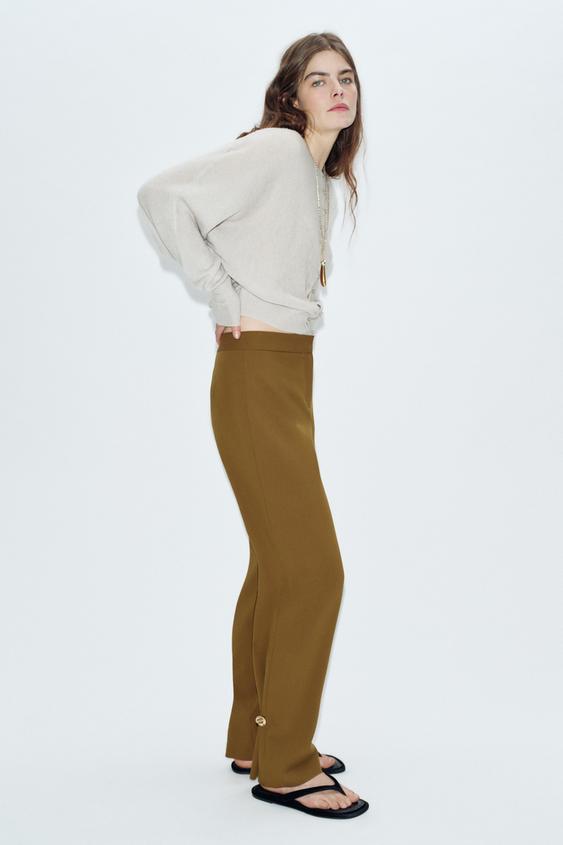 TROUSERS WITH ADJUSTABLE HEM - Oil | ZARA Spain