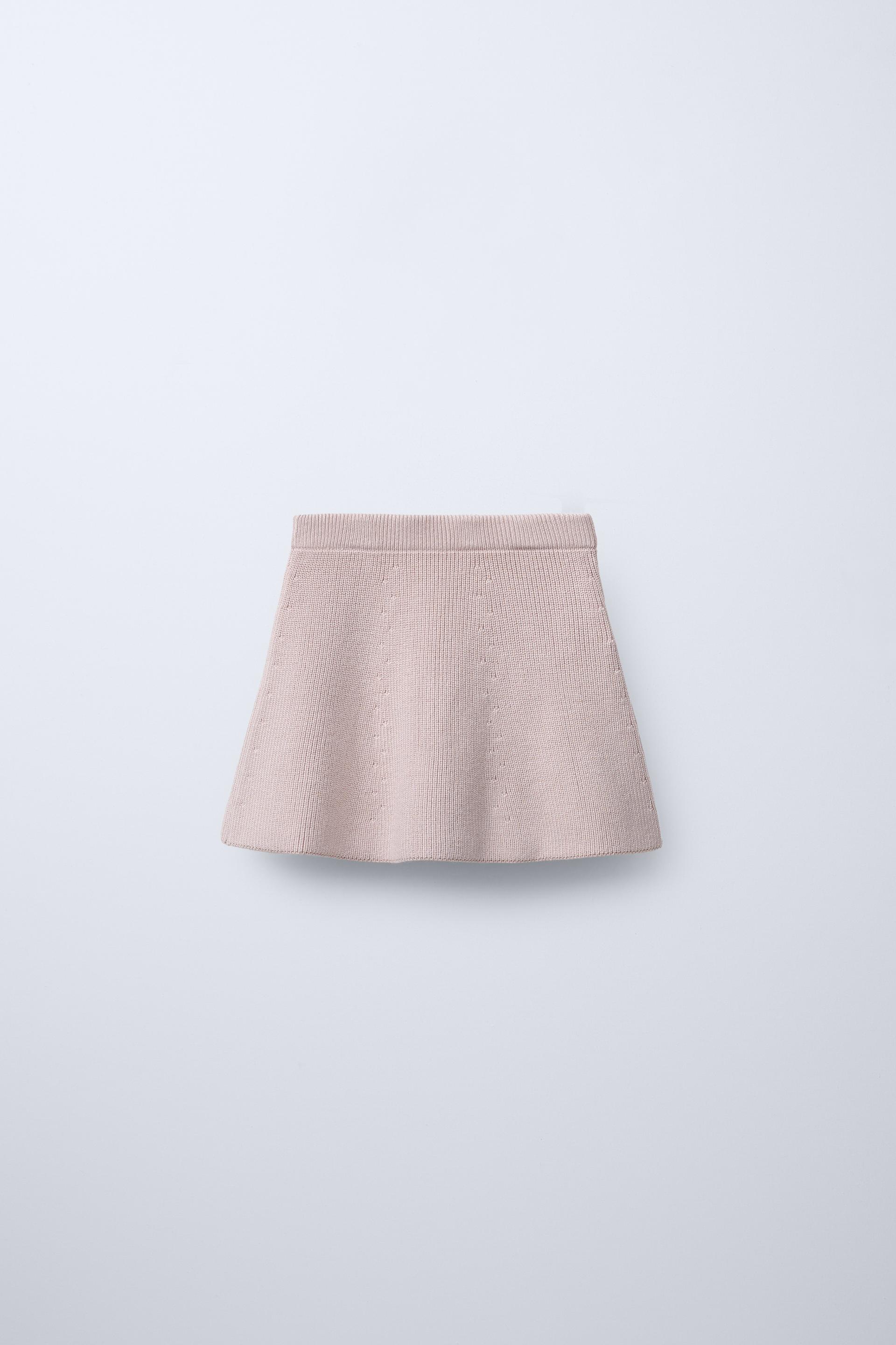ニットスカート - パウダーピンク | ZARA Japan / 日本