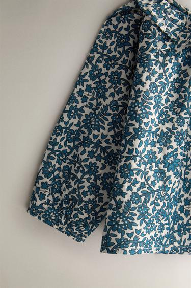 CHEMISE À FLEURS BÉBÉ - Écru / Bleu | ZARA France