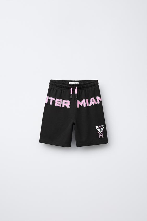 BERMUDA STRAIGHT FELPA MIAMI CITY MLS © - Negro | ZARA Chile