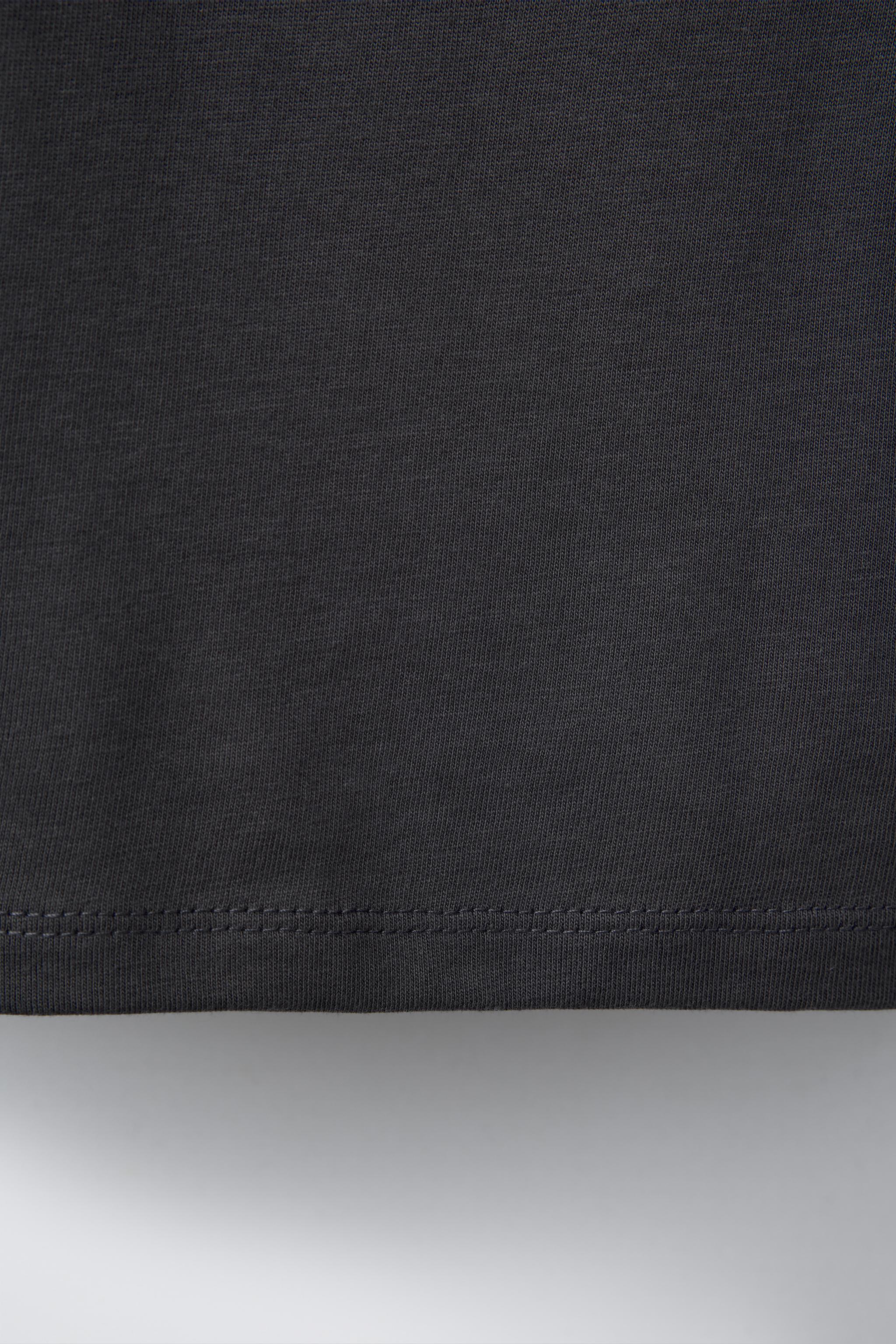 PRINTED T-SHIRT - Anthracite grey | ZARA United States PRINTED T-SHIRT - Anthracite grey | ZARA United States